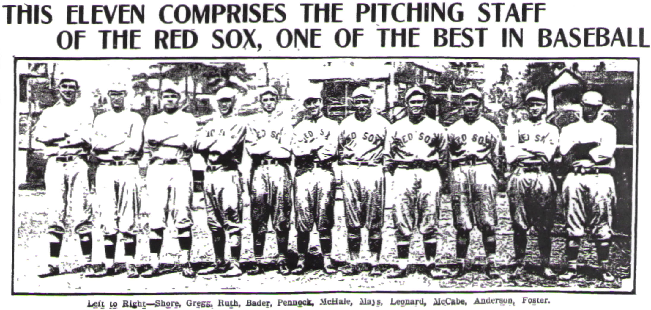 1916 BOSTON RED SOX (SPRING TRAINING)